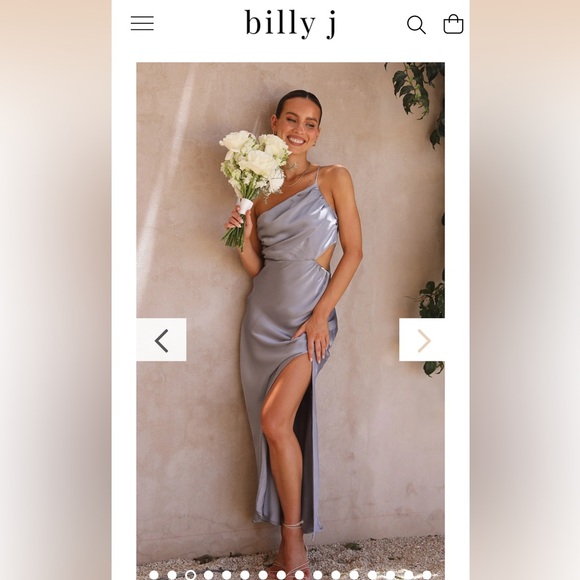Billy J | Dresses | Nwt Billy J Nyla Maxi Dress Steel Blue | Poshmark